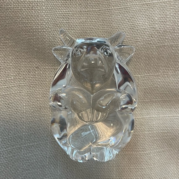 Steuben | Art | Steuben Crystal Glass Figurine Hand Cooler Sitting Bull ...
